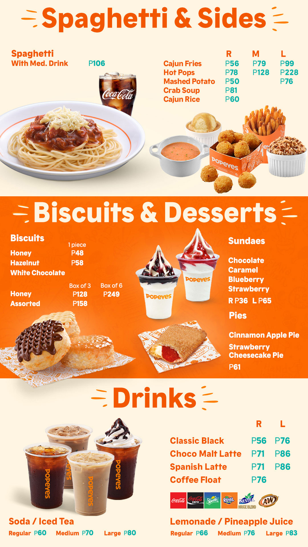 Popeyes Full Menu Popeyes Full Menu